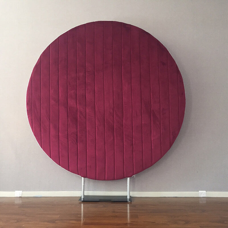 Burgundy Velvet Round Backdrop Cover with Stand | FREE SHIPPING ...