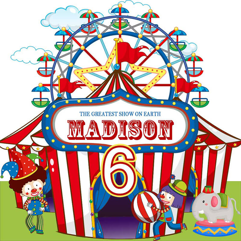 Carnival Themed Party Backdrop – ubackdrops