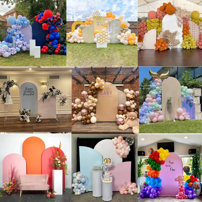 Custom Arched Wall Covers Custom Chiara Backdrop Covers for Party Deco ...