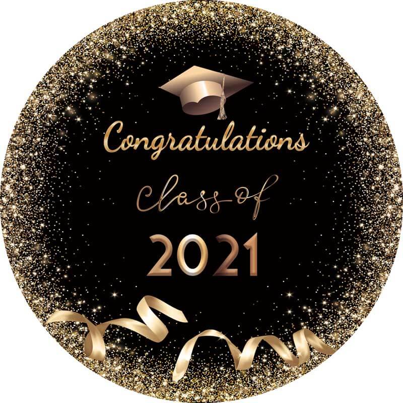 Graduation Party Round Backdrop | FREE SHIPPING – ubackdrops
