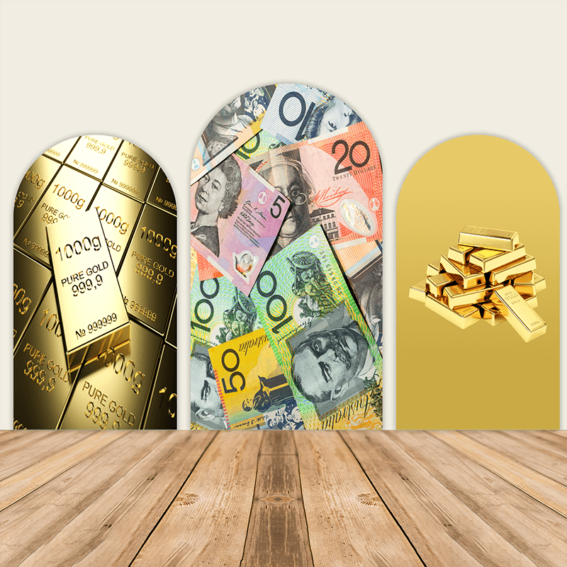 Money Theme Chiara Backdrop Arched Wall Covers ONLY – ubackdrops