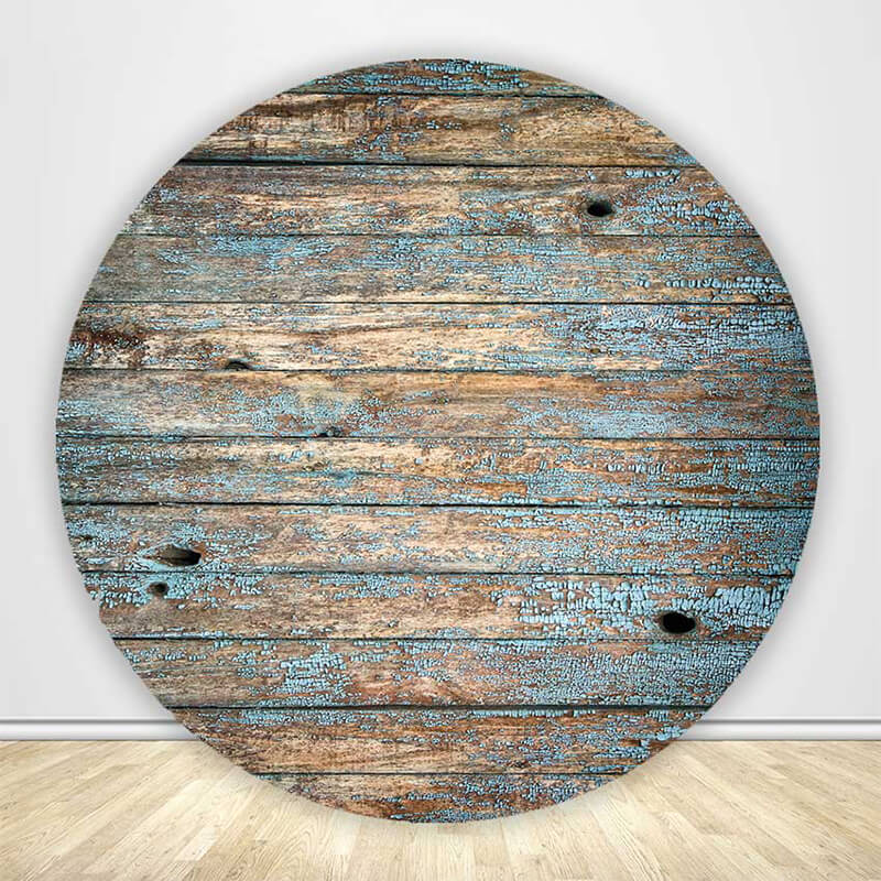 Rust Wood Round Backdrop | FREE SHIPPING – ubackdrops