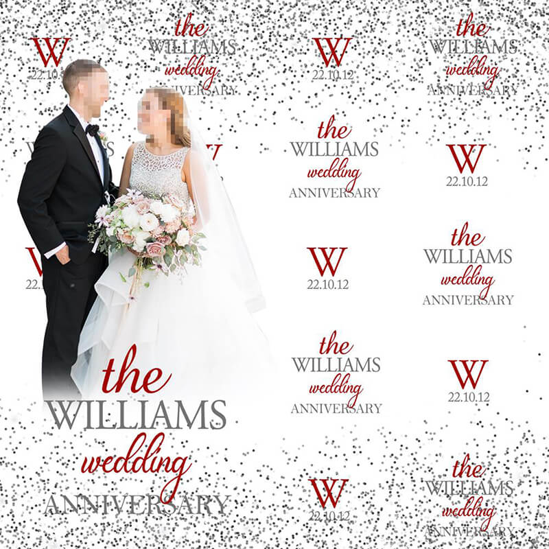 Step and Repeat Wedding Backdrop Banner – ubackdrops