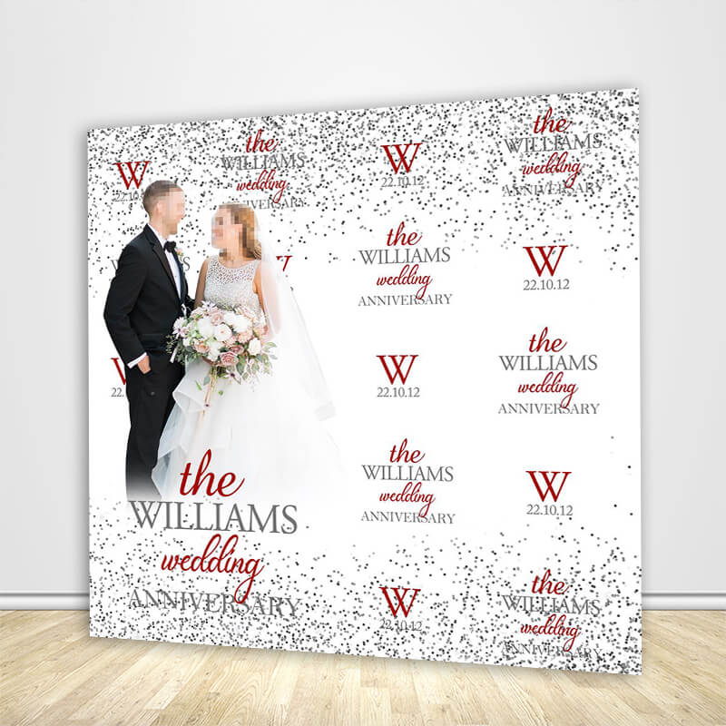 Step and Repeat Wedding Backdrop Banner – ubackdrops