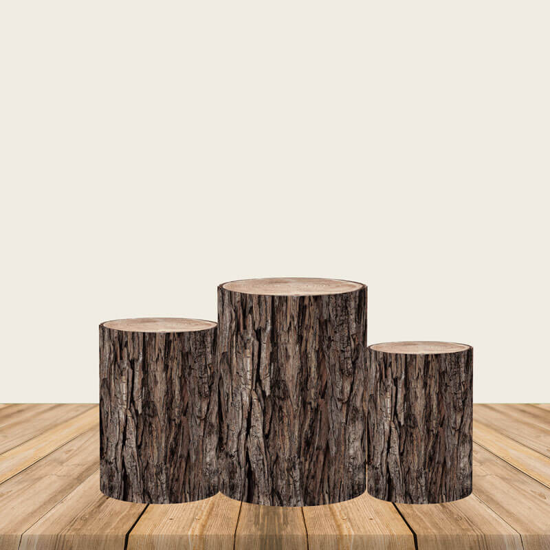 Tree Stump Fabric Pedestal Covers - FREE SHIPPING – ubackdrops