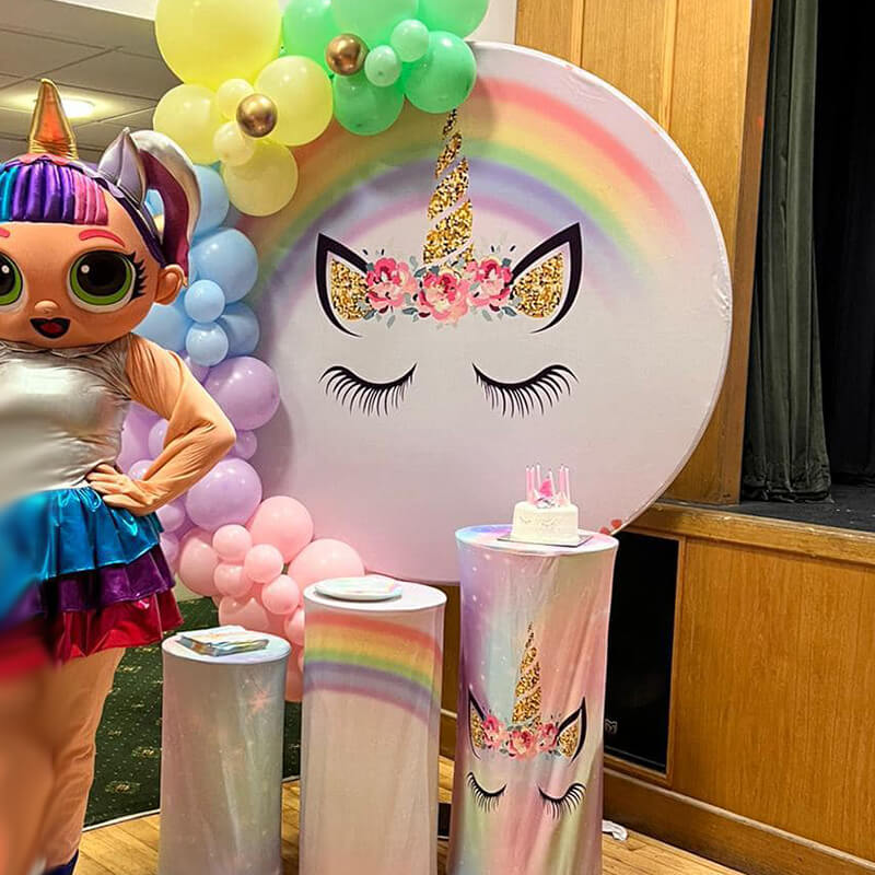 unicorn party backdrop